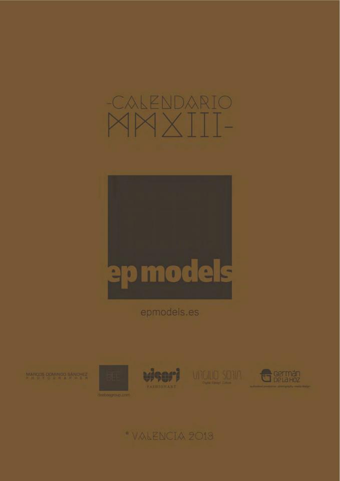 CALENDARIO - MMXIII EP MODELS - Fashionably Male