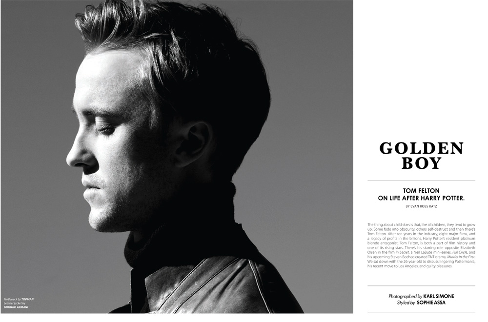 Tom Felton Chailín New Tom Felton Photo Shoot In The HF Magazine