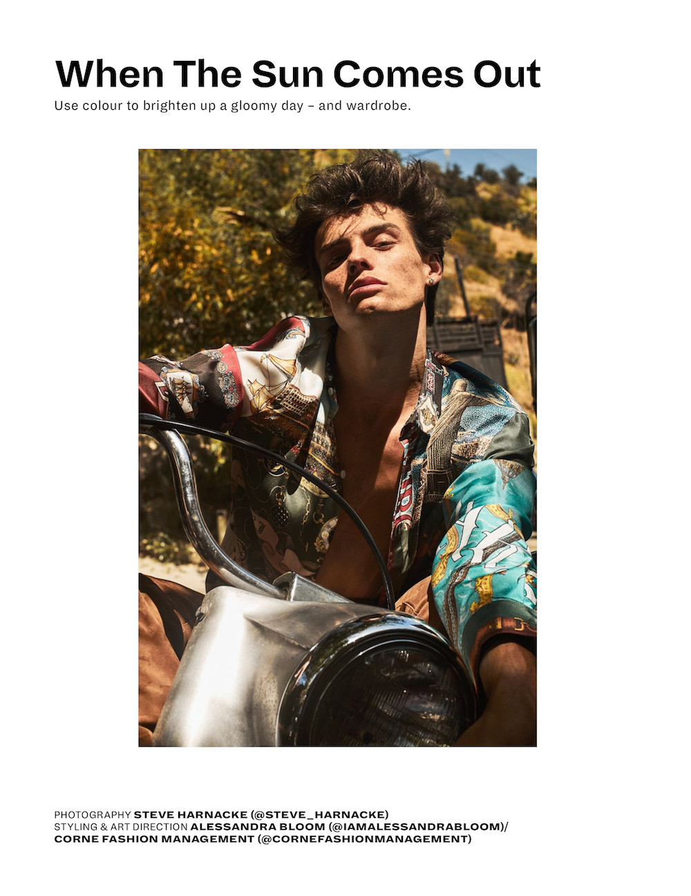 When the Sun Comes Down: Gabriel Jayne by Steve Harnacke - Fashionably Male