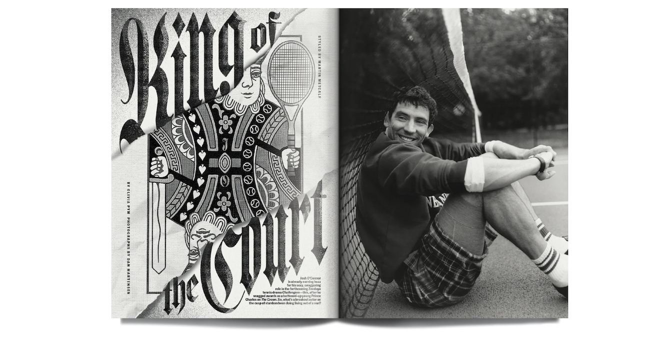 Actor Josh O'Connor for GQ Hype Photos Dan Martensen - Fashionably Male